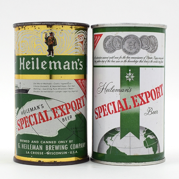 Lot Detail Heilemans Special Export Beer Flat Tops Lot Of 2 Different
